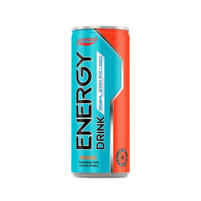 250ml Cans Energy Drink Orange Flavour - ACM Beverage Supplier