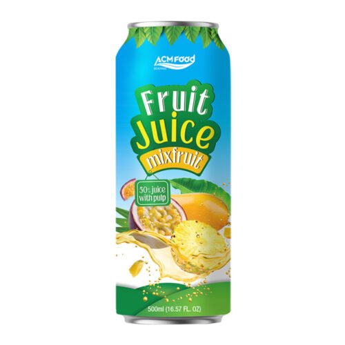 16.57 fl oz Alu-can ACM Mix Fruit Juice with pulp - ACM Beverage Supplier