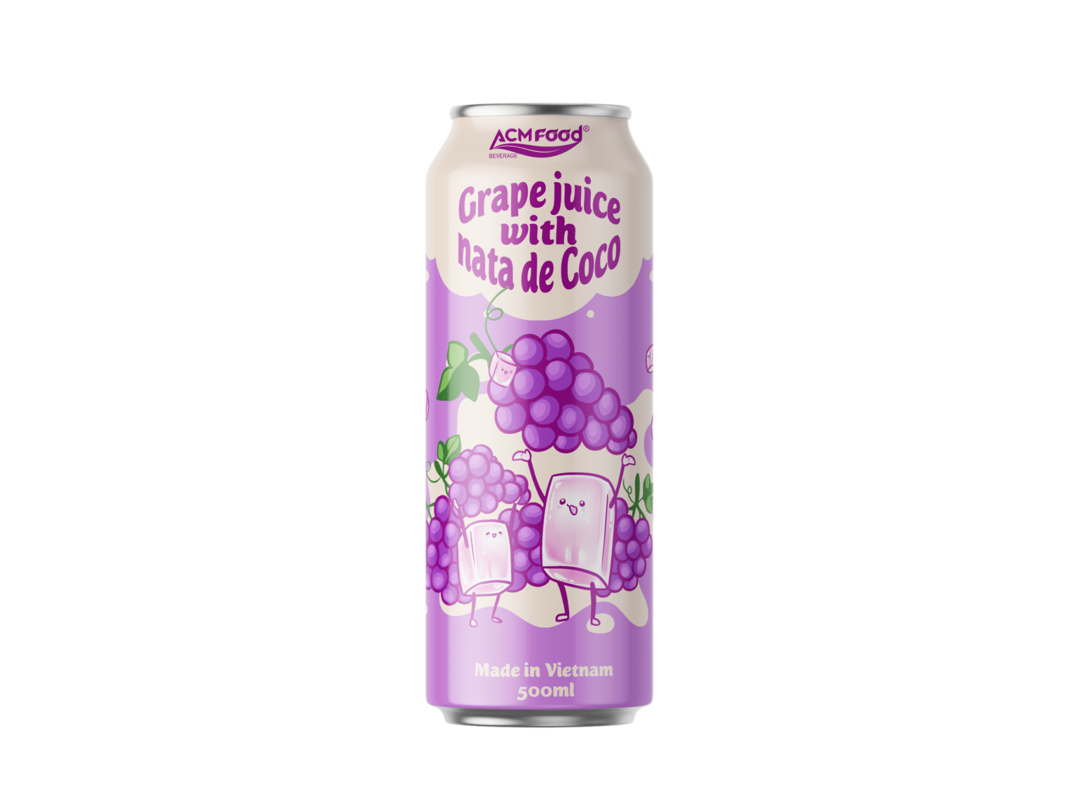 Premium Grape Nata de Coco Juice Beverage – Refreshing Fruit Drink