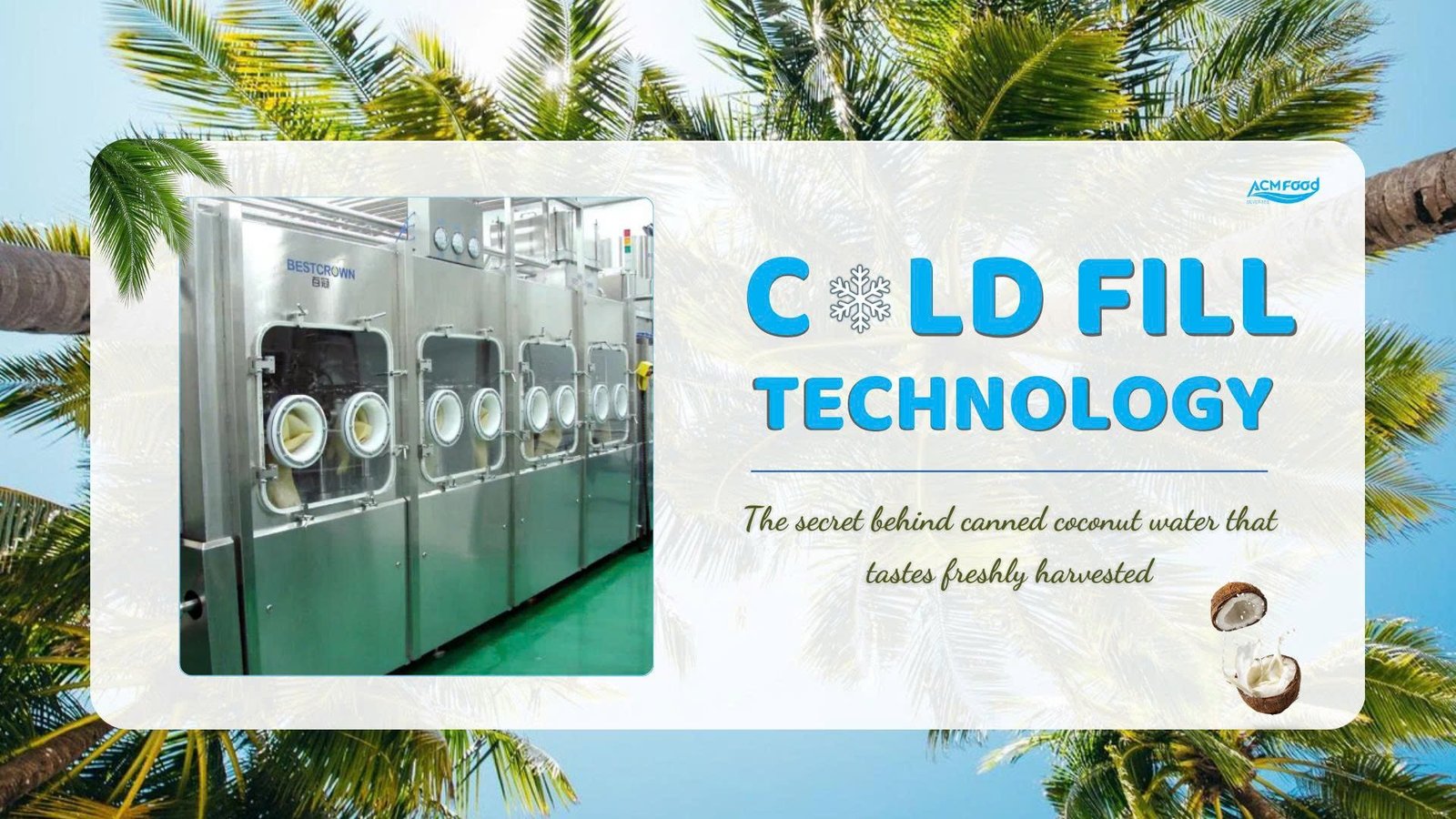 Cold Fill Technology in Canned Coconut Water - ACM Beverage Supplier